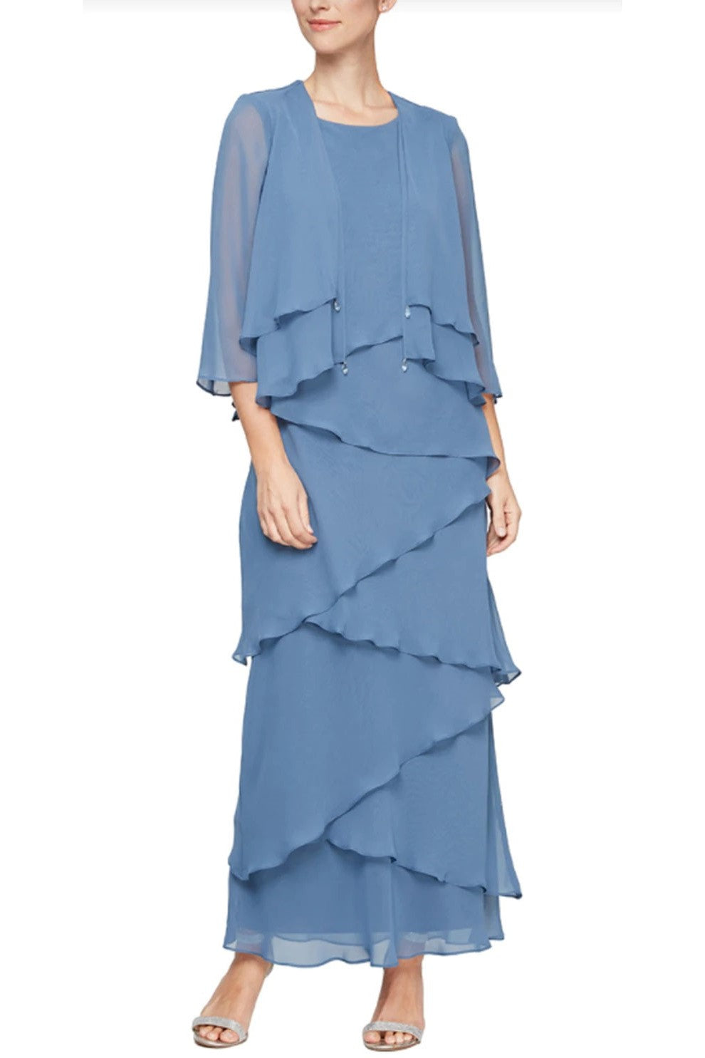 Elegant Layered Dress With Jacket | Lizzy's by Cathy Allan