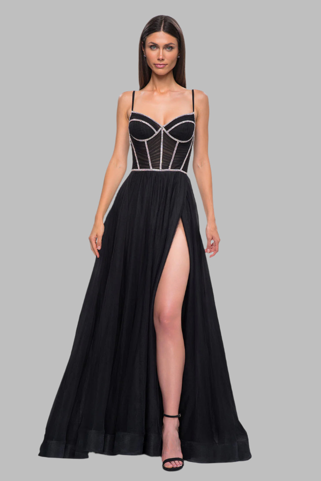 Jewel Embellished Corset Gown | Lizzy's by Cathy Allan